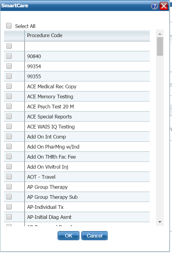 Add a Procedure Code to the Authorization Code