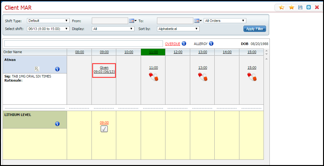 Correct a Medication Entry